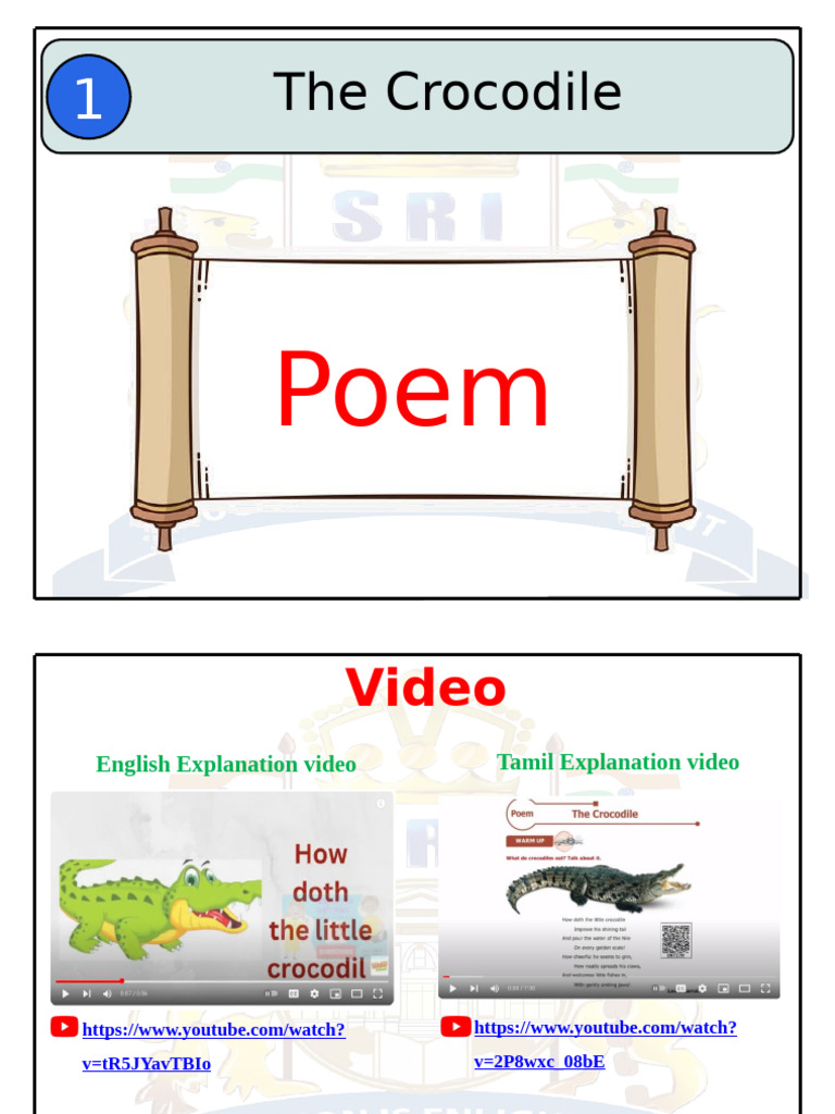 The Crocodile (POEM) | PDF