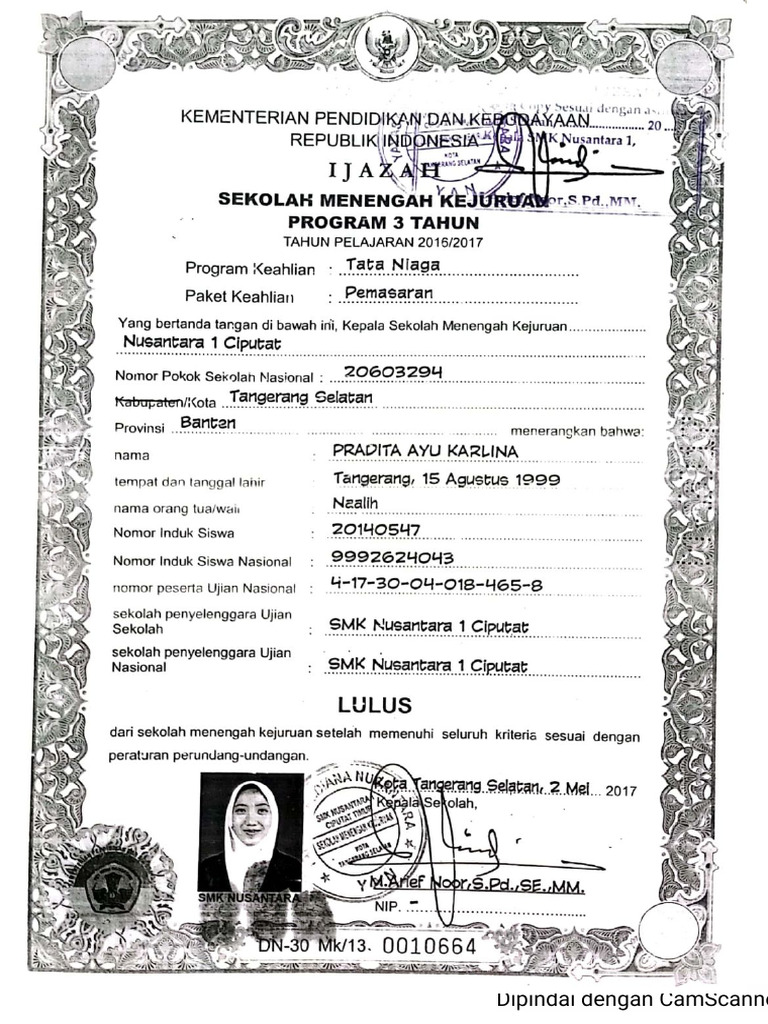 Scan - PDF Ijasah | PDF