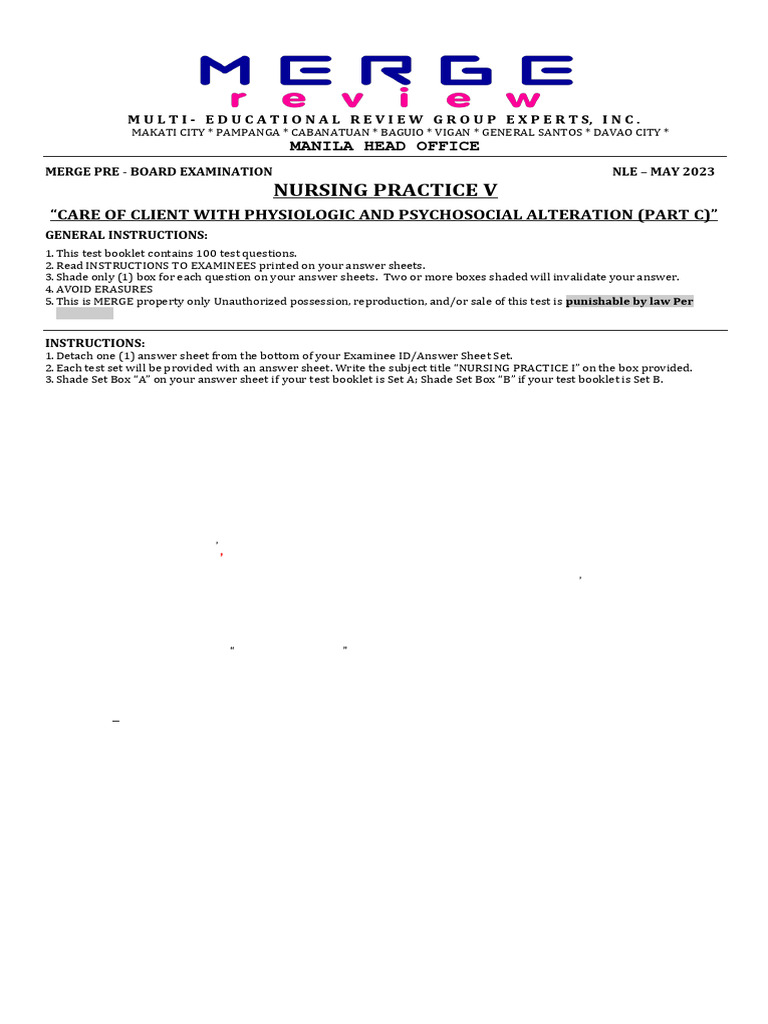 Preboard NP5 Answer Nov 2023 | PDF