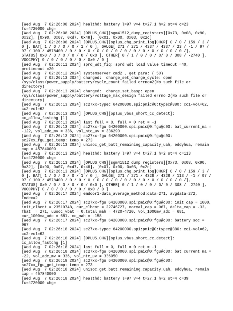 Standby Kernel Log 2024 0807 031233 | PDF