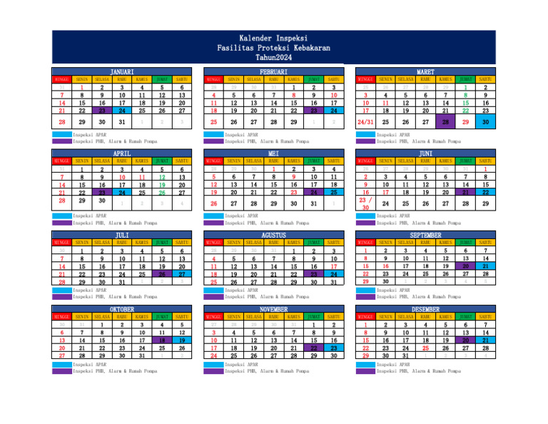 Kalender Inspeksi | PDF