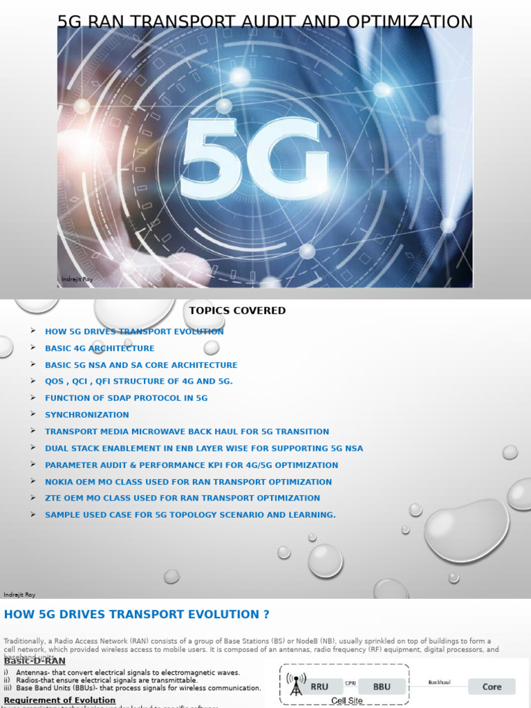 5G RAN Transport - Optimization Training PPT - Final | PDF