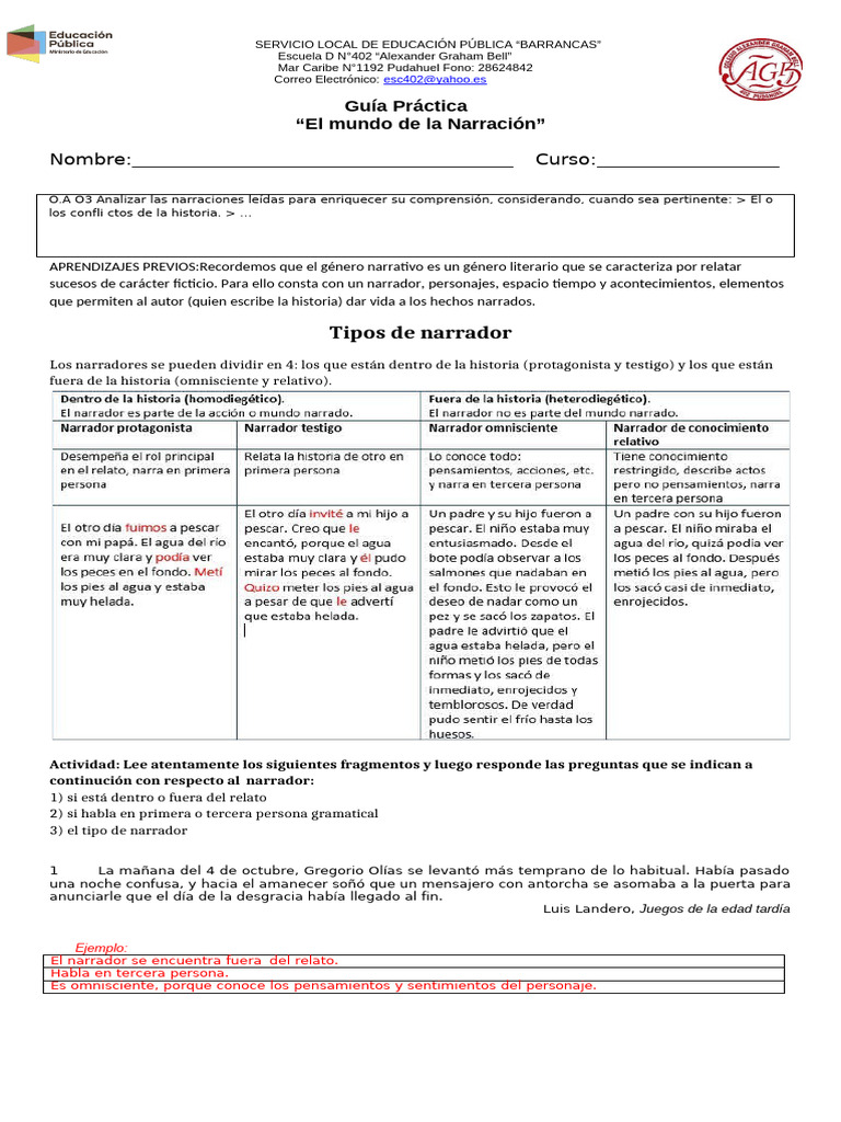 GUIA #4 LENGUAJE Sexto | PDF
