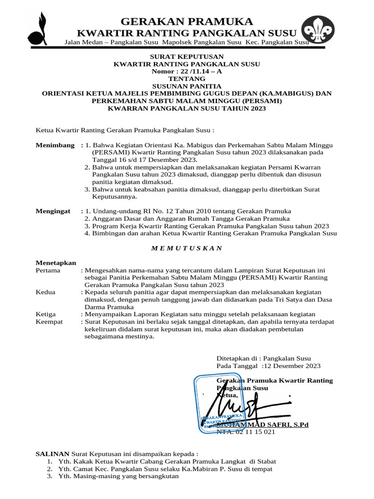 SK Persami Pangkalan Susu | PDF