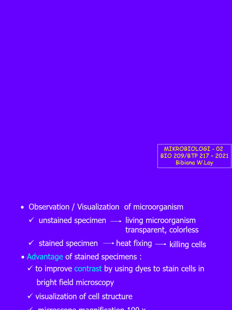 02 BIO 209 Pewarnaan Taksonomi STD 2021 | PDF