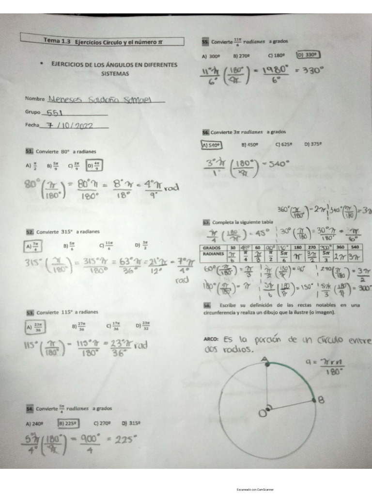 MESS - El Círculo y El Número Pi - 551 | PDF