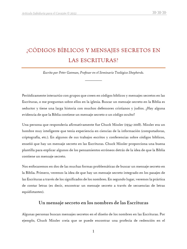Codigos Biblicos | PDF | Bíblia hebraica | Literatura Antiga