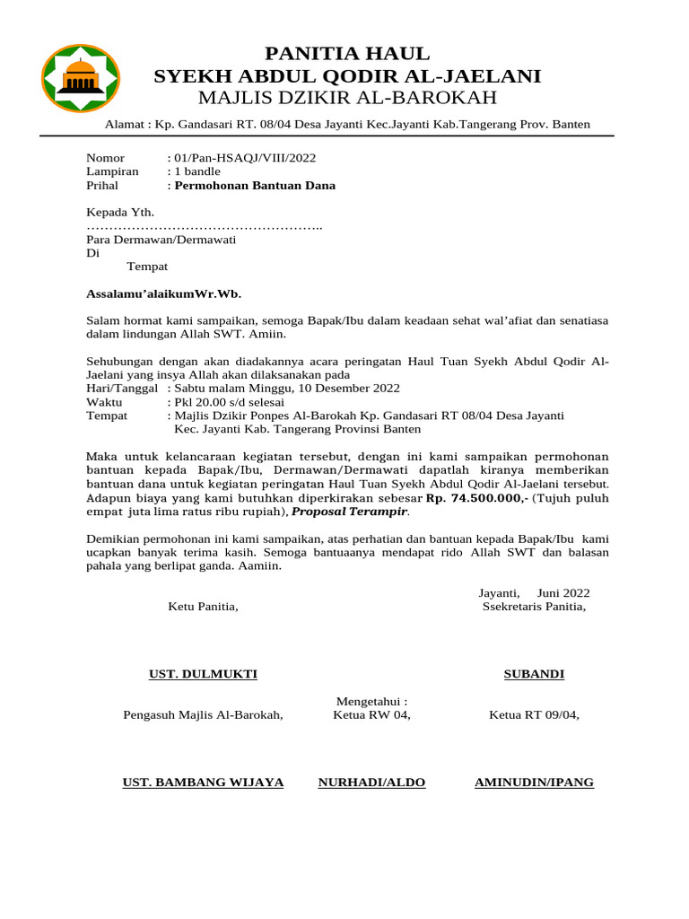 Proposal Haul Revisi | PDF