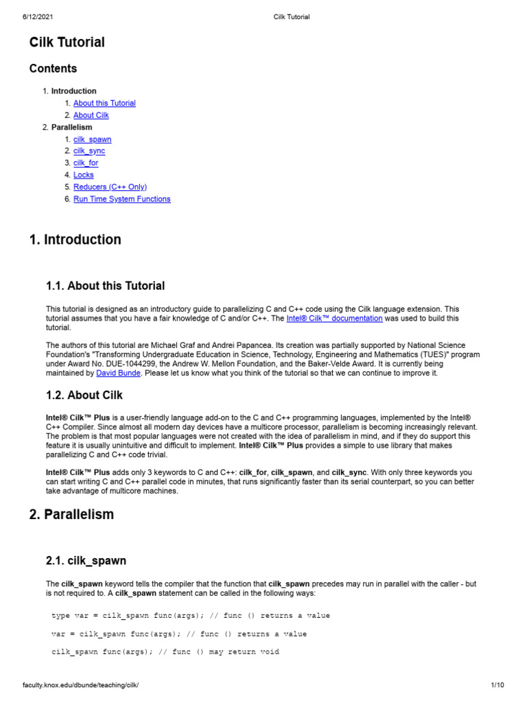 Cilk Pdf