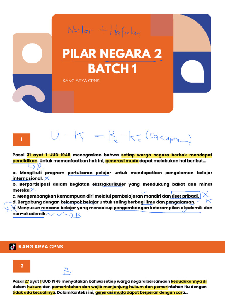 Pilar Negara 2 Batch 3 Coretan | PDF