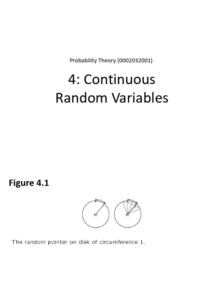 03 - 1 Continuous - Random - Variables | PDF