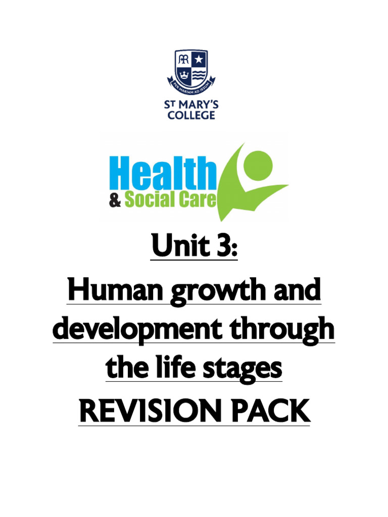 Health Social Care Unit 3 Revision | PDF