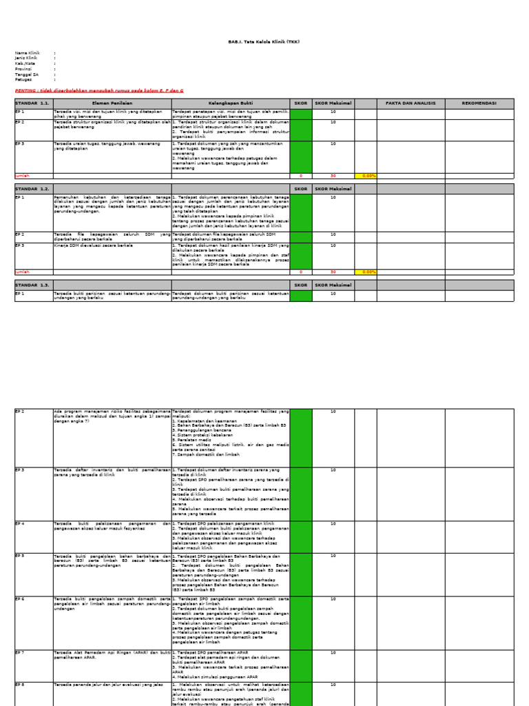 Template Klinik | PDF