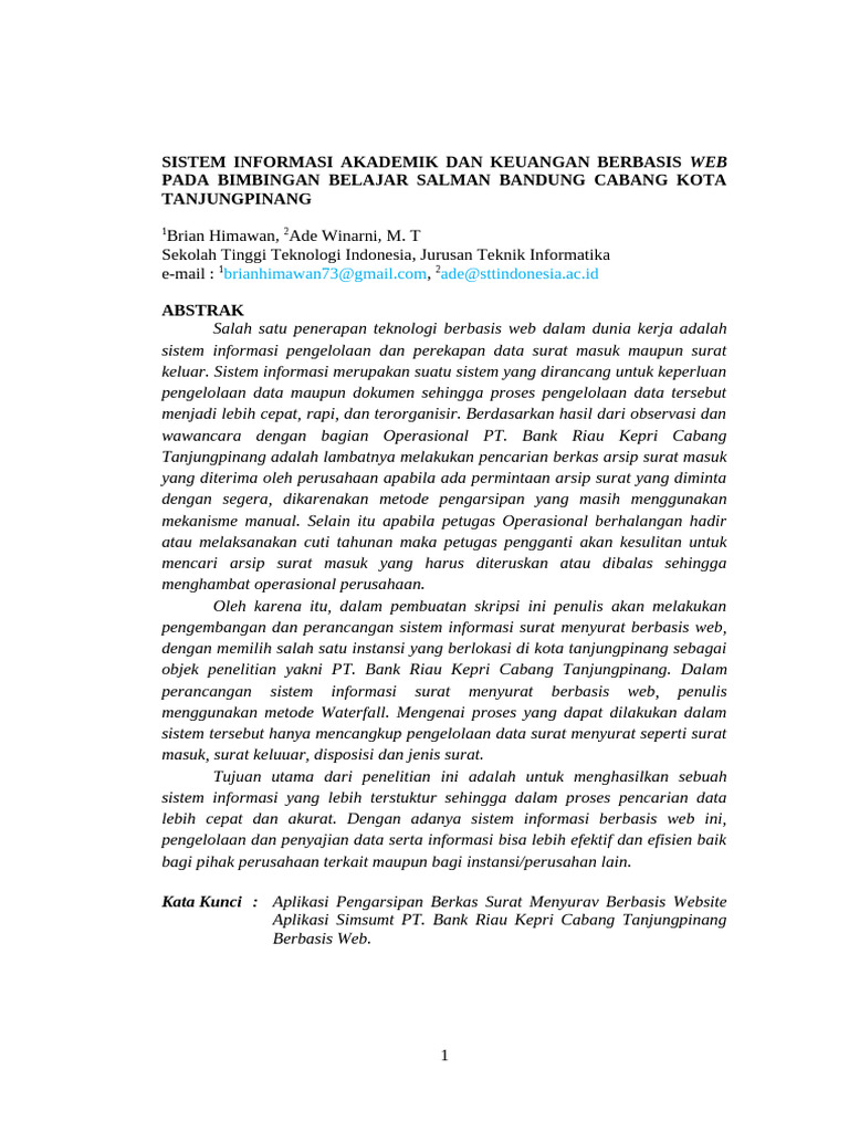 Jurnal 2018 | PDF | Sql | Software Design