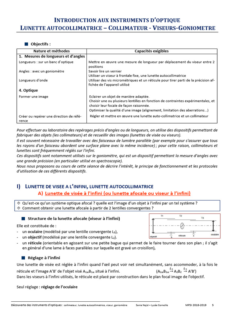 3 TPcours gonio viseur 18 19 閘鑦es | PDF