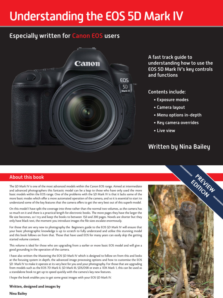 Understanding the EOS 5D Mark IV Preview | PDF
