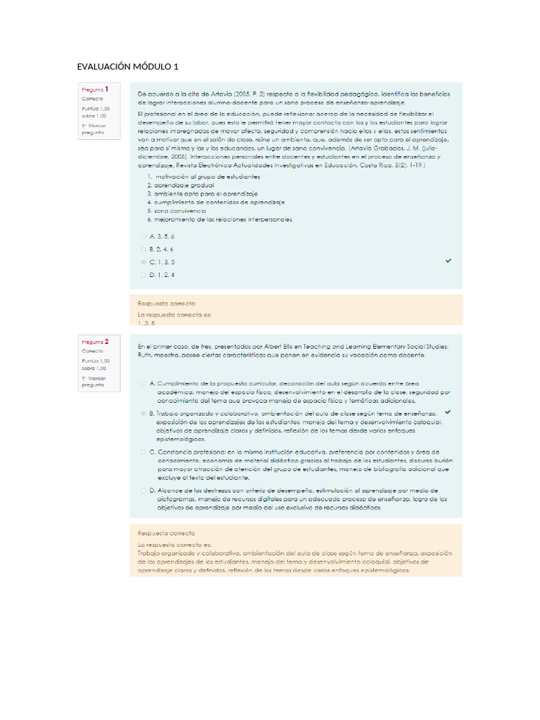 Evaluación Módulo 1 Curso Inducción | PDF