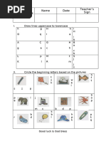 Worksheet Trace The Letter JKL | PDF