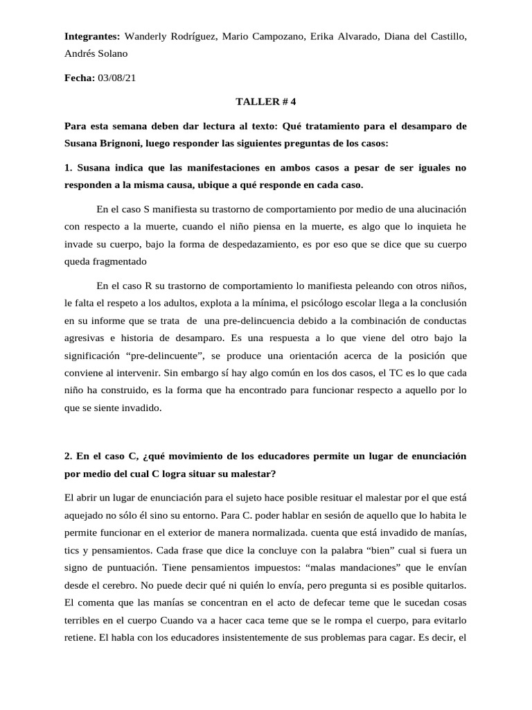 Análisis del Desamparo en Niños y Educadores | PDF | Abuso infantil ...