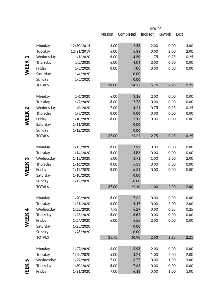Staff Productivity Tool - With Dummy Data (Rev1) | PDF