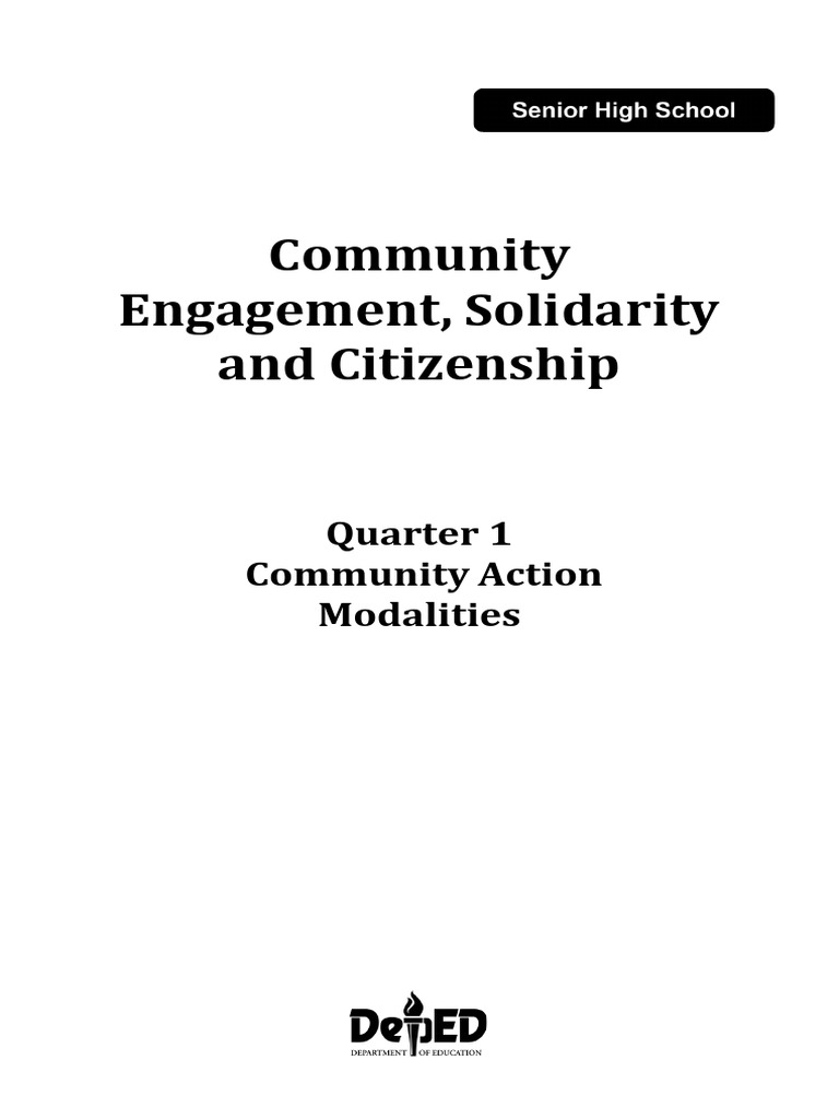 Community Action Modalities | PDF