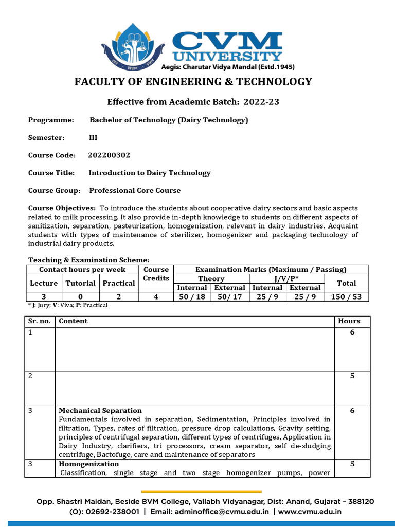 Introduction To Dairy Technology | PDF