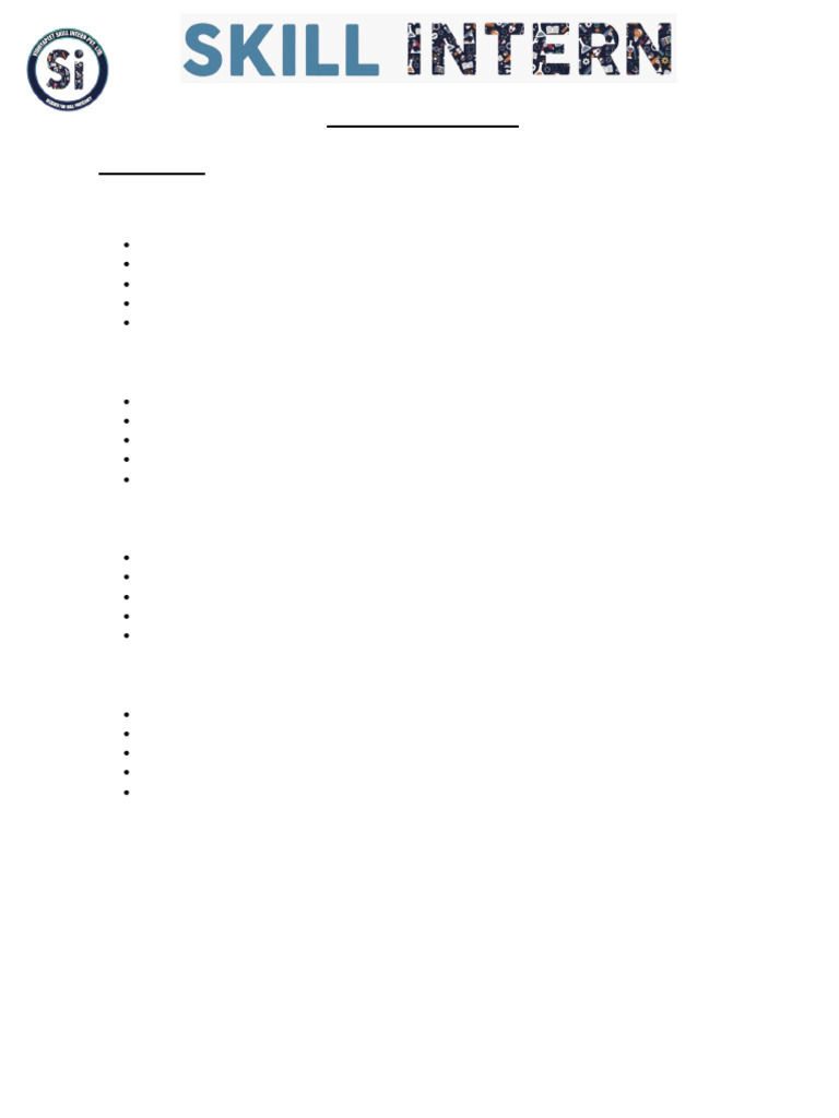 Catia Syllabus Skill Intern | PDF