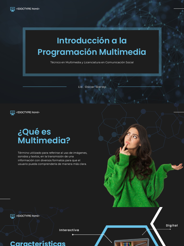 Multimedia Interactiva Clase 1 | PDF
