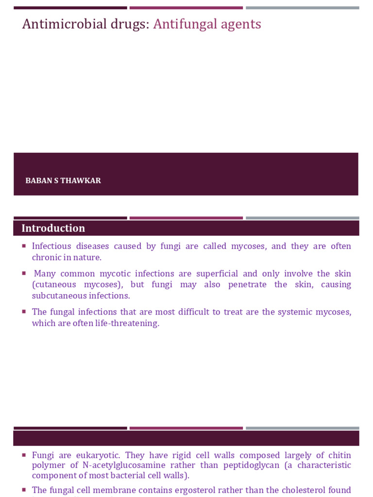 Antifungal Agents | PDF