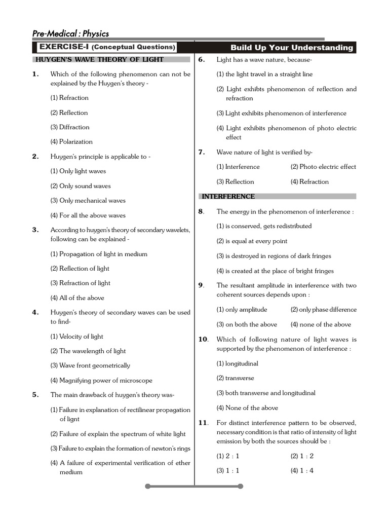 13 Questions from Wave_optics_ | PDF