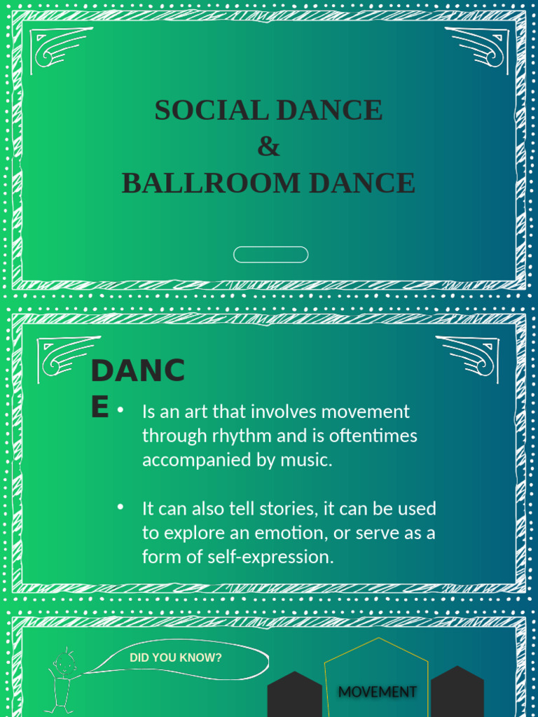 BALLROOM DANCE SOCIAL DANCE - PPTX 2024 | PDF