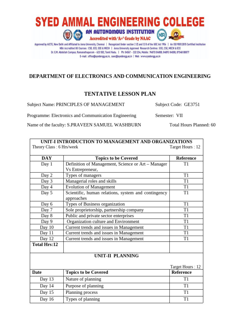 Lesson Plan | PDF