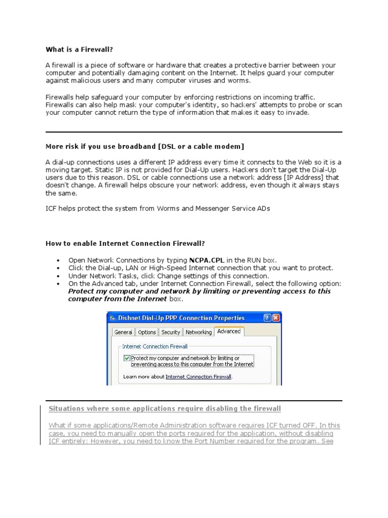 What Is A Firewall? | PDF | Firewall (Computing) | Malware