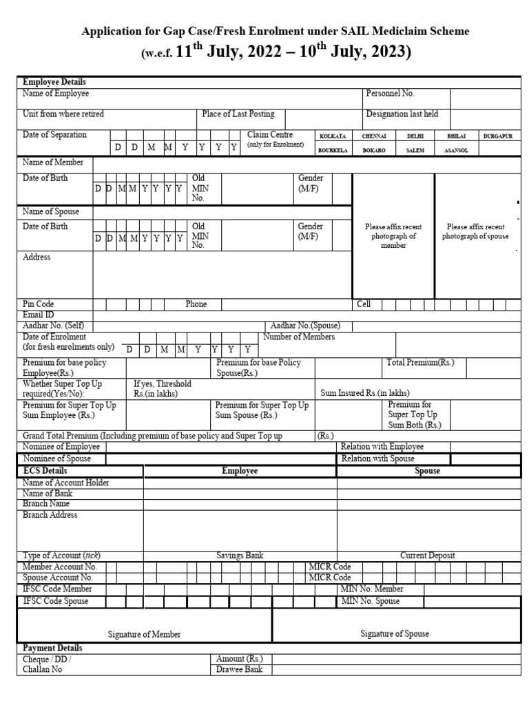GAP CASE Enrolment Form 2022 23 | PDF