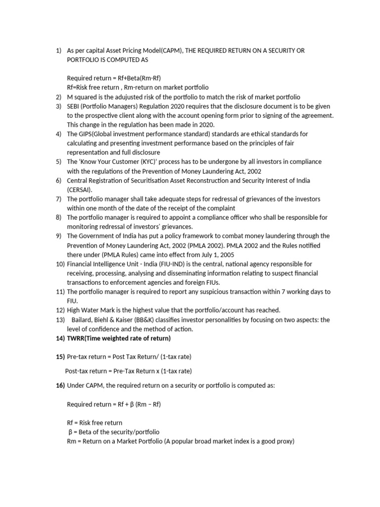 PMS Exam Notes | PDF