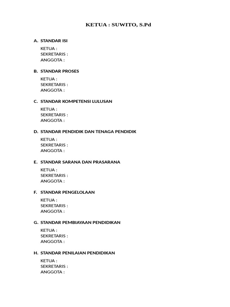 Contoh Format SPAS | PDF