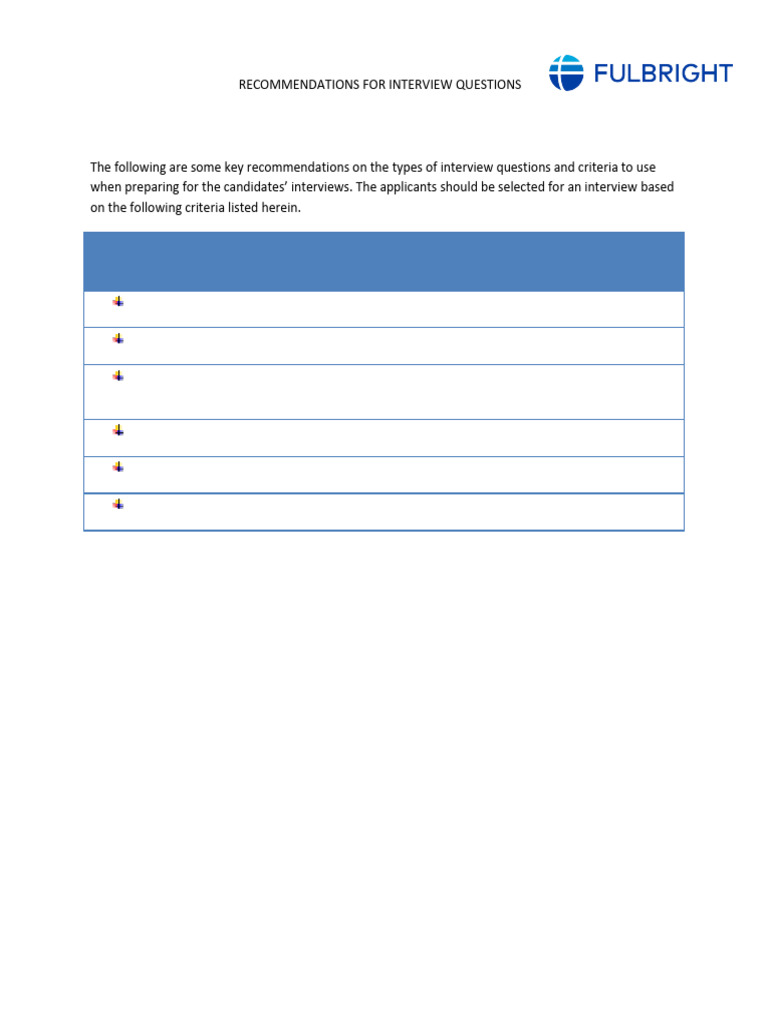 Recommendations For Interview Qs1 | PDF