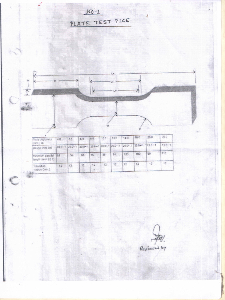 Tensile Test Bar Drawings | PDF