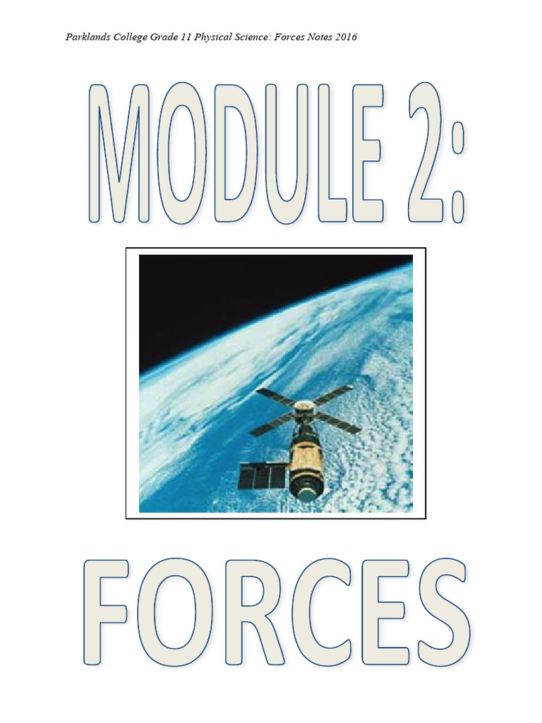 Module 2 Forces 2016 | PDF