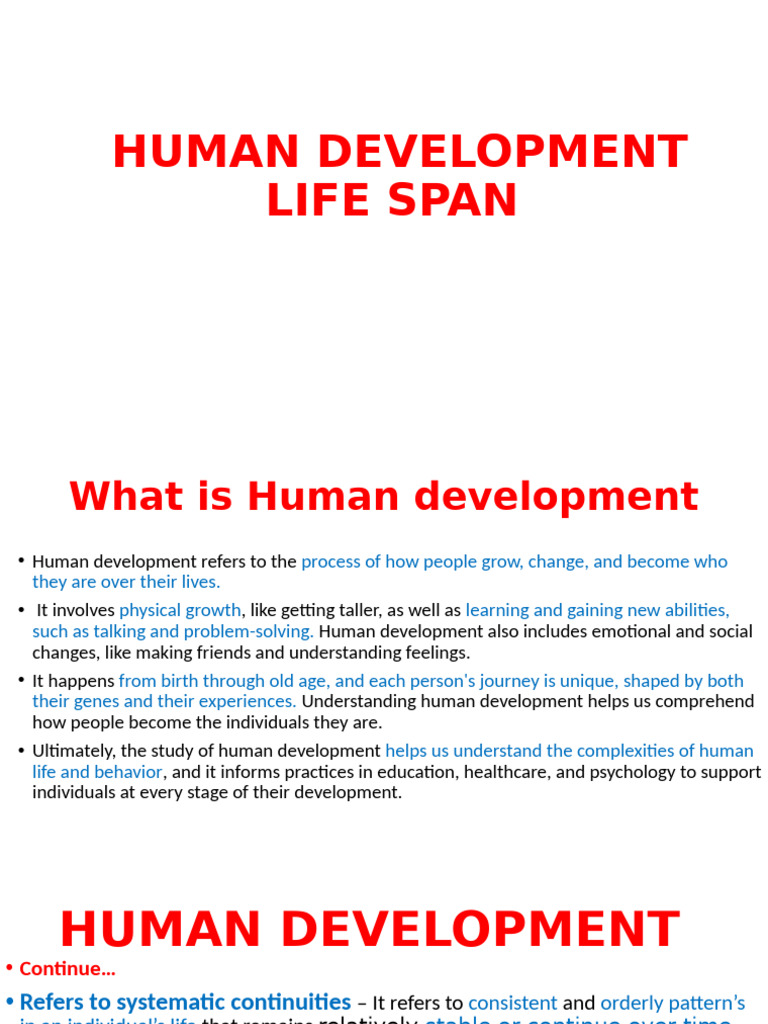 Ba-Human Development Life Span-1 | PDF