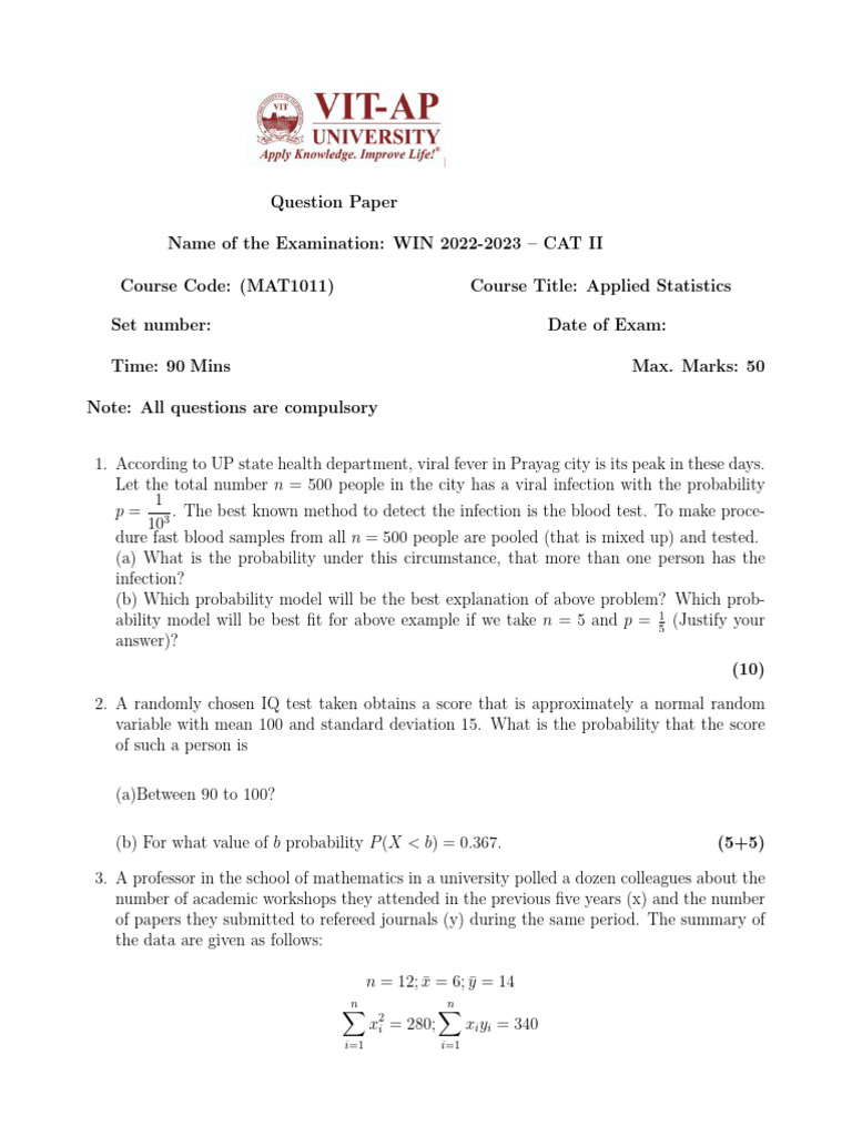 2 All CAT2 Question Solutions | PDF