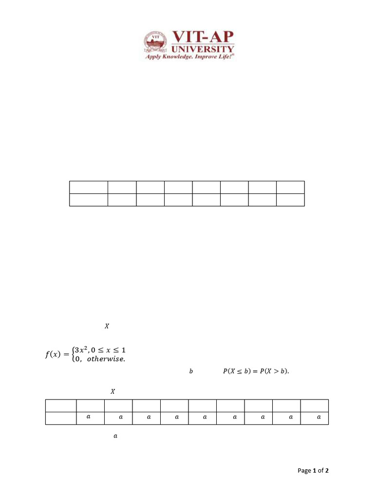Ravi Q A CAT1 MAT1011 | PDF
