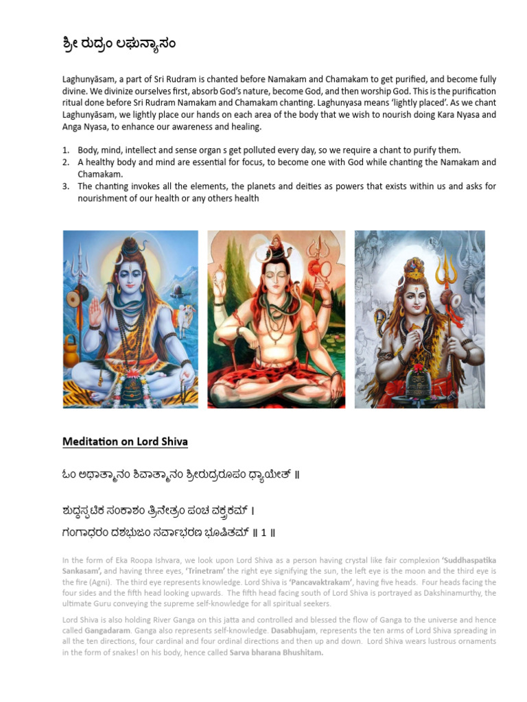 Medita'on On Lord Shiva | PDF