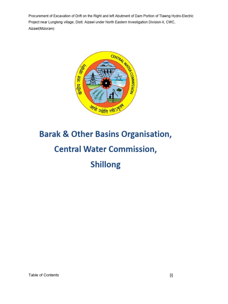 Barak & Other Basins Organisation, Central Water Commission, Shillong | PDF