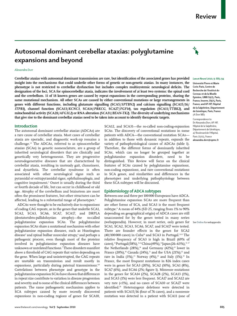 Lancet - SCA 2010 | PDF