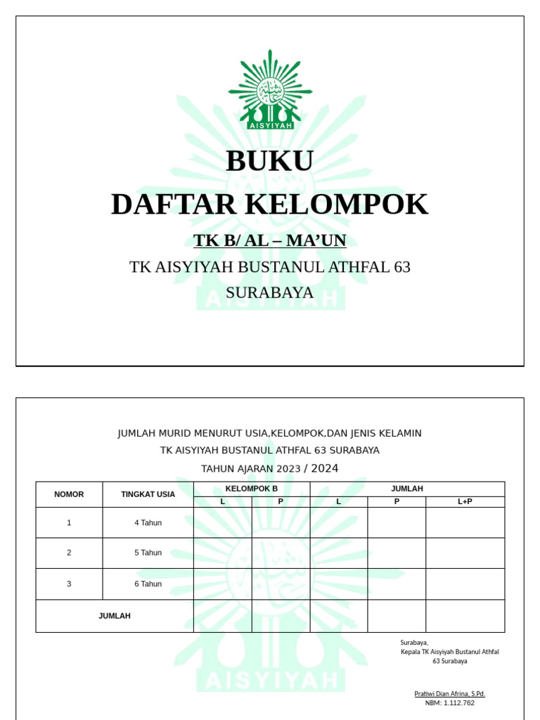 Format Buku Kelompok | PDF