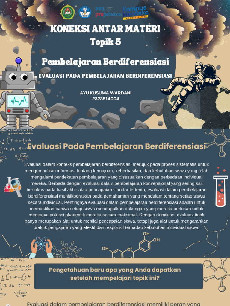 Koneksi Antar Materi - Topik 5 - Pembelajaran Berdiferensiasi - Ayu Kusuma Wardani | PDF