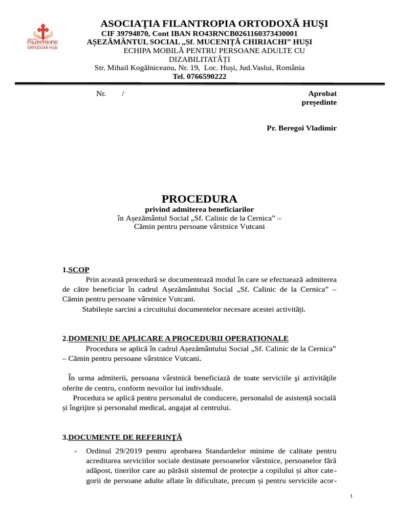 Procedura Admitere | PDF