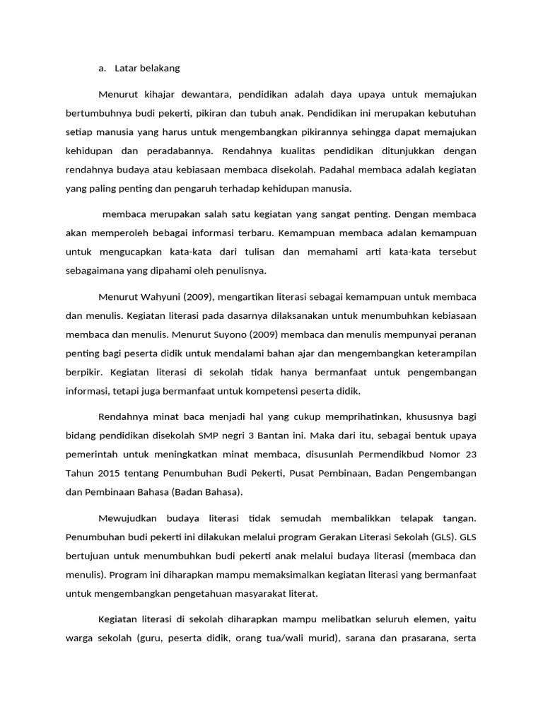 Latar Belakang | PDF