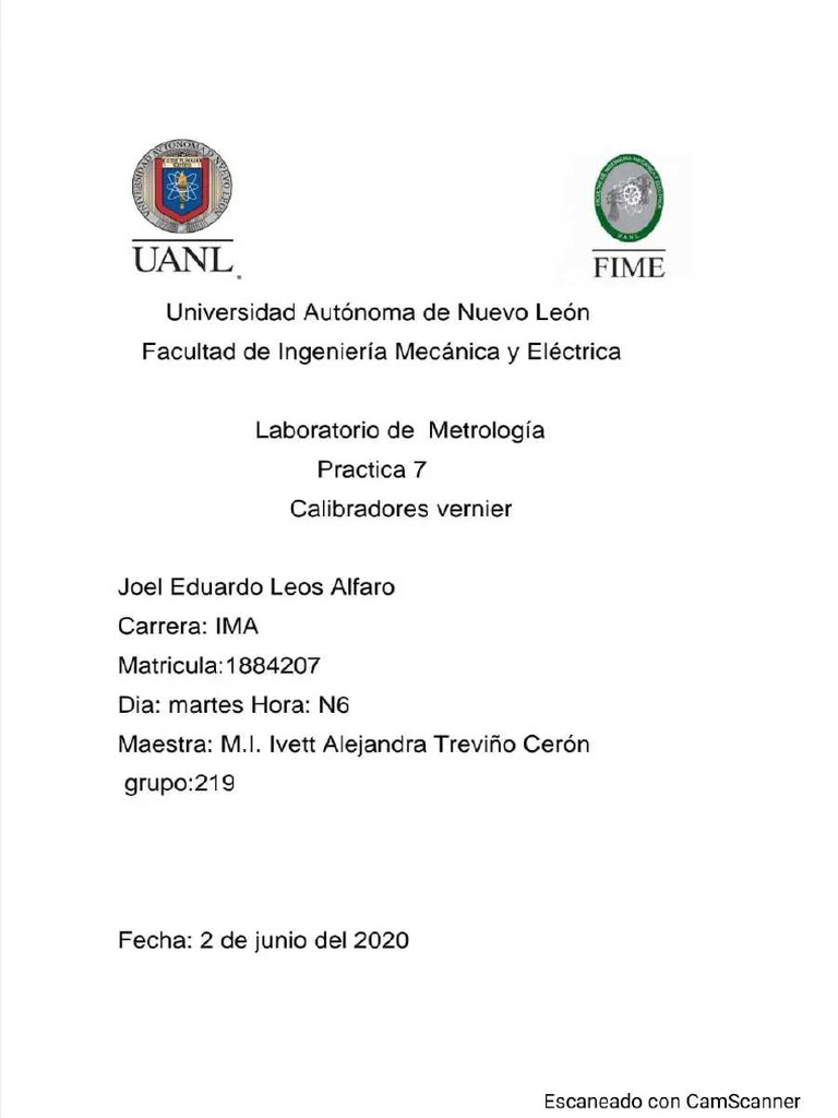 PDF Practica 7 Lab de Metrologia - Compress | PDF